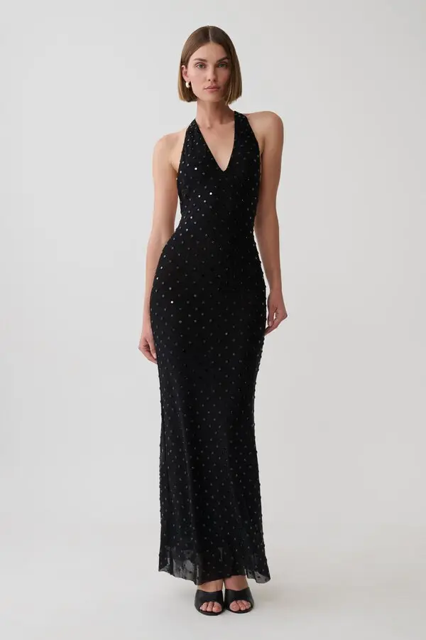 Meshki Valentine Diamante Maxi Dress