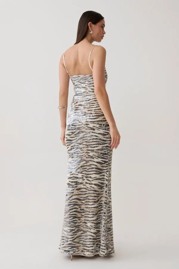 Meshki Deborah Sequin Maxi Dress