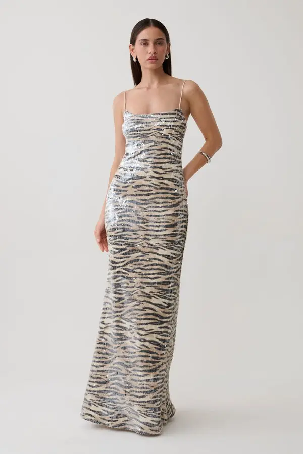 Meshki Deborah Sequin Maxi Dress
