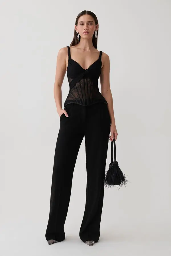 Meshki Nadia Tulle Boned Corset