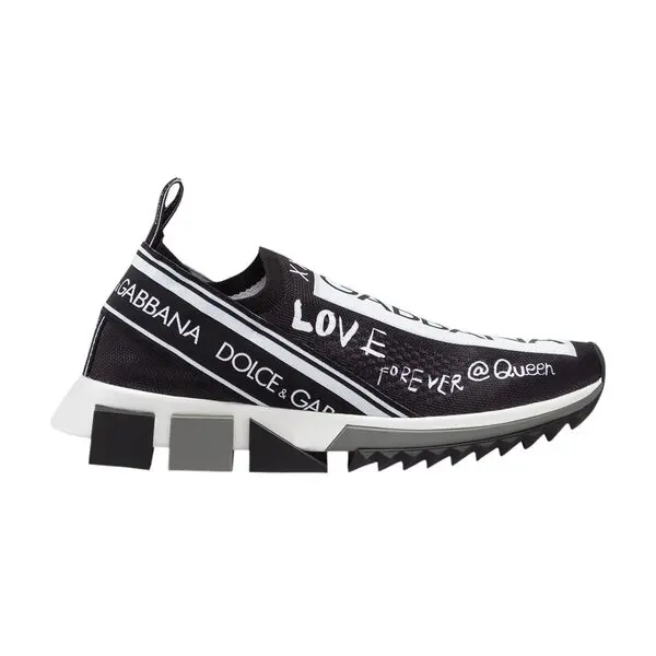 Dolce & Gabbana Wmns Sorrento Melt Graffiti Print - Black