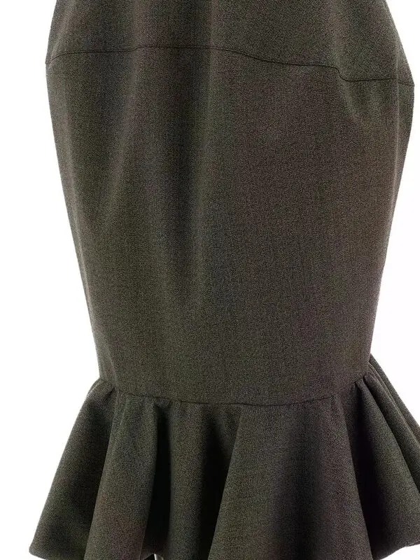 Jacquemus Palmier Ruffled Midi Skirt - Brown