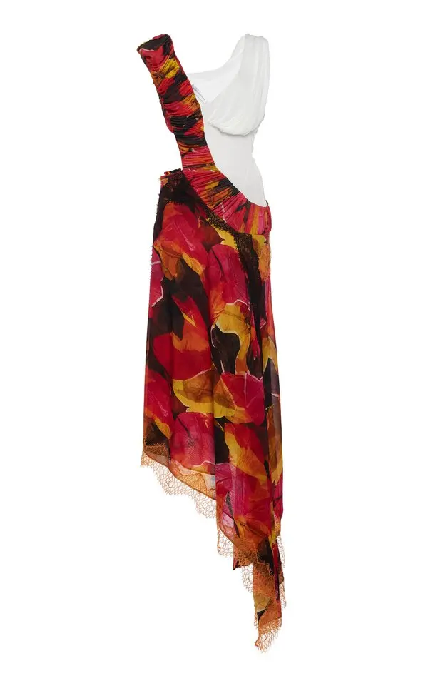 Christopher Esber Palma Verve Asymmetric Silk Maxi Dress