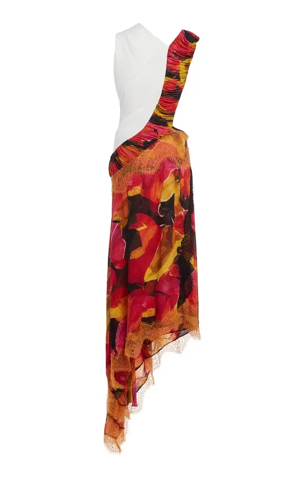 Christopher Esber Palma Verve Asymmetric Silk Maxi Dress