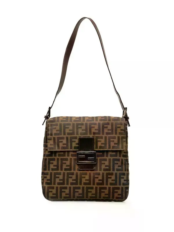 Fendi 20th Century Zucca Canvas Mamma Forever Shoulder Bag - Brown
