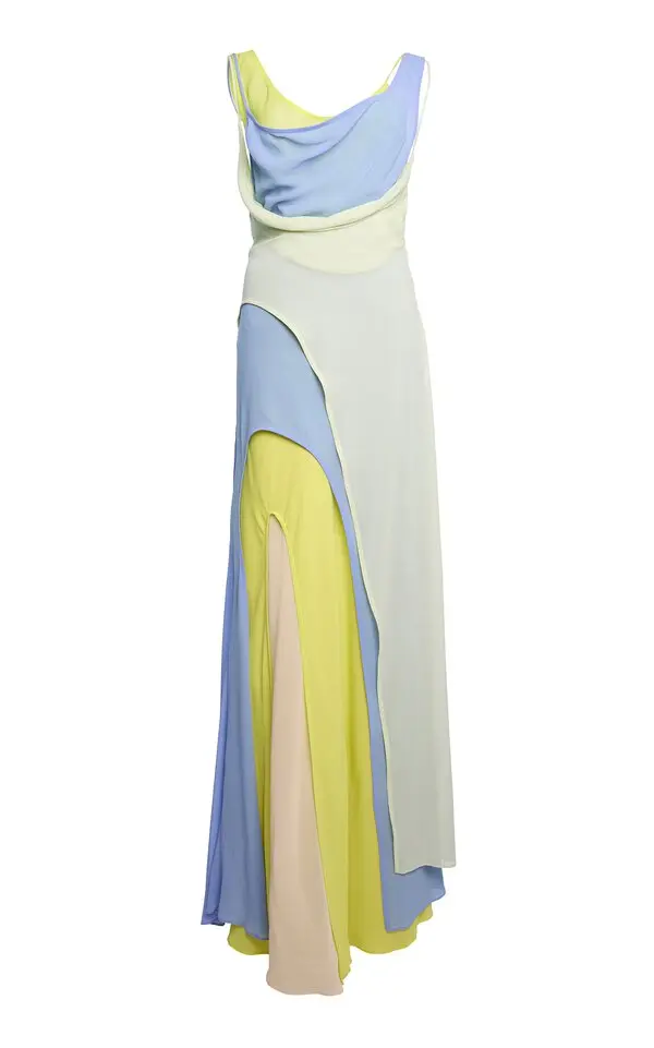 Christopher Esber Glacis Twisted Silk Maxi Dress
