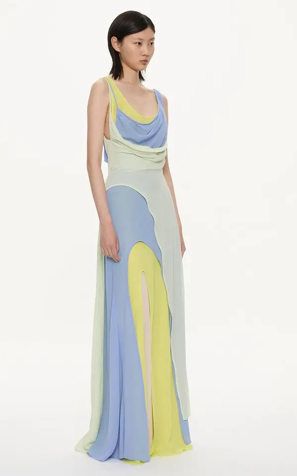 Christopher Esber Glacis Twisted Silk Maxi Dress