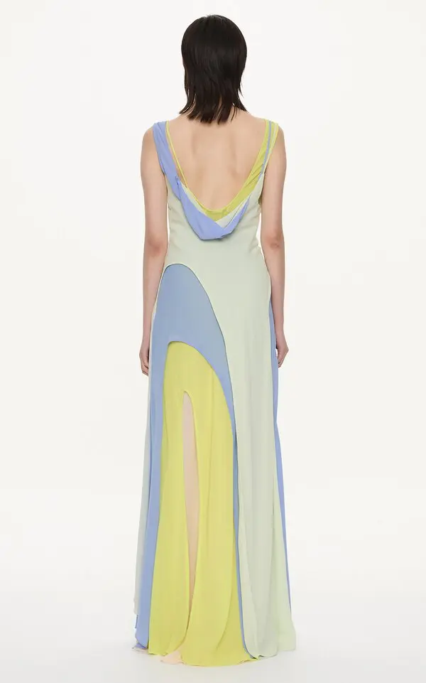 Christopher Esber Glacis Twisted Silk Maxi Dress