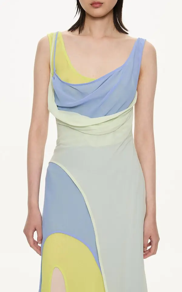 Christopher Esber Glacis Twisted Silk Maxi Dress