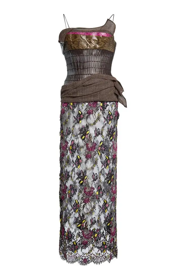 Christopher Esber Morpho Twitch Maxi Dress - Multi