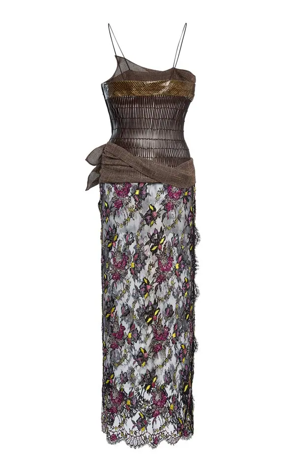 Christopher Esber Morpho Twitch Maxi Dress