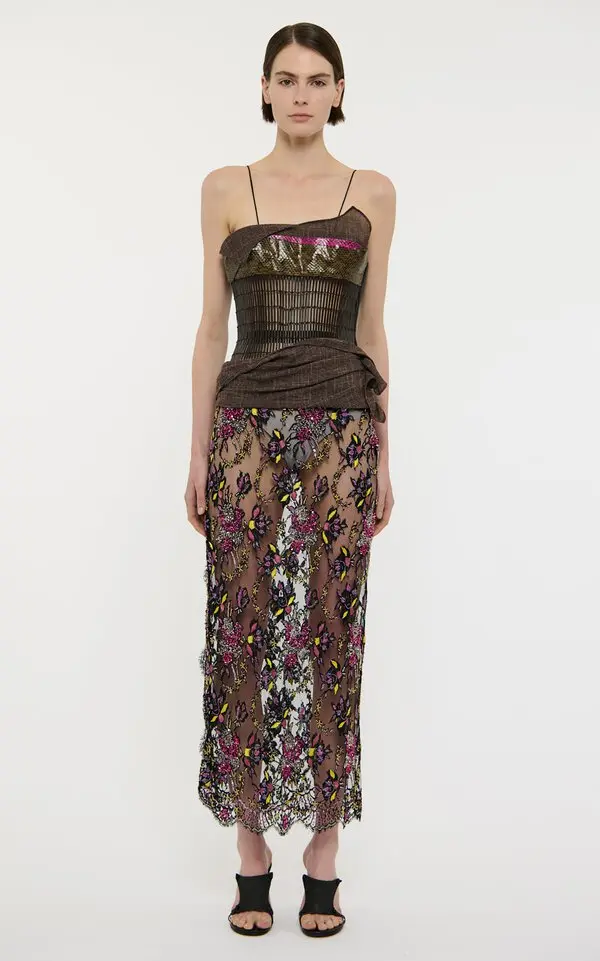 Christopher Esber Morpho Twitch Maxi Dress