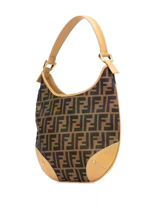 Fendi 2000-2010 Zucca Canvas Hobo Bag
