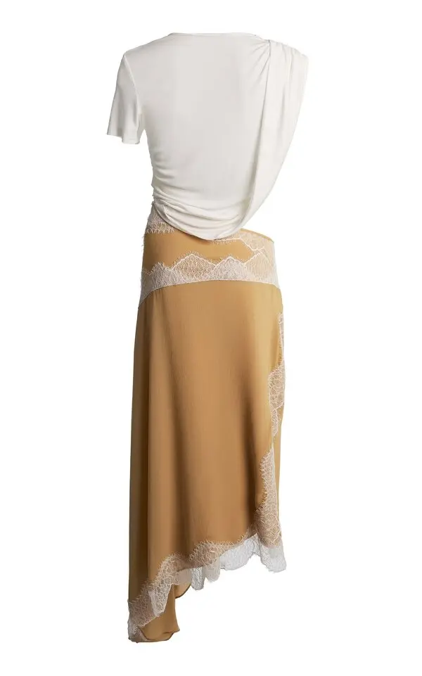 Christopher Esber Verve Twisted Tank Asymmetric Silk Maxi Dress
