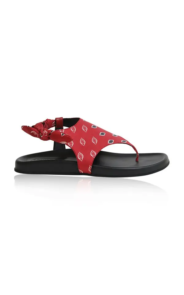 Christopher Esber Bandana Sandals - Red