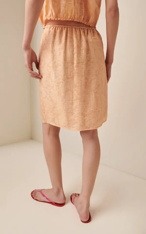 Christopher Esber Light Leak Jacquard Midi Skirt