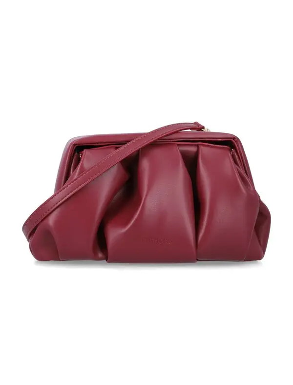 THE MOIRÈ Athena Mini Pleated Vegan Leather Shoulder Pochette