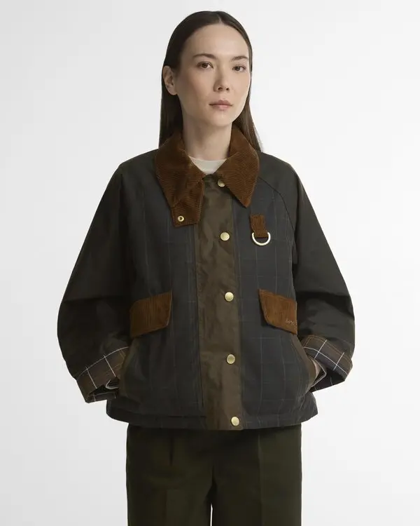 Barbour Irene Wax Mini Jacket - Classic/olive/beech