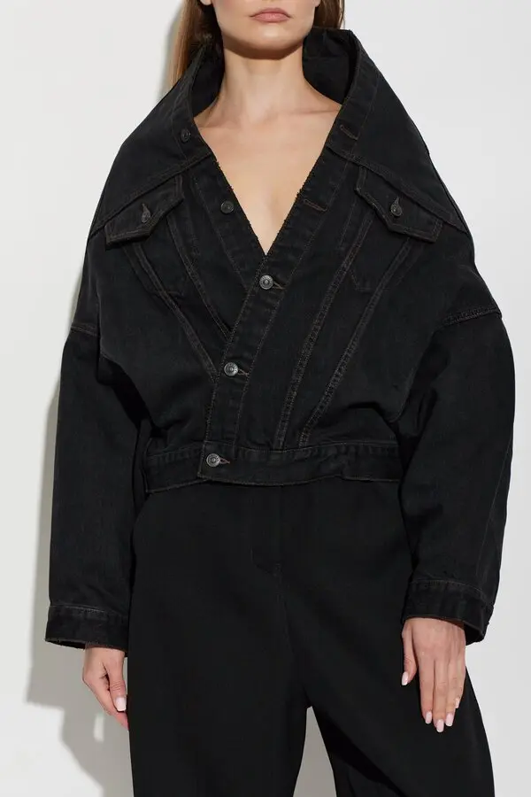 Balenciaga Vintage-effect Denim Jacket
