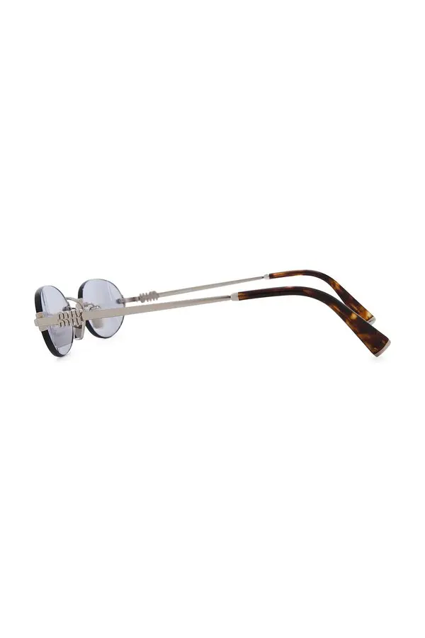 Miu Miu Round Sunglasses - Silver