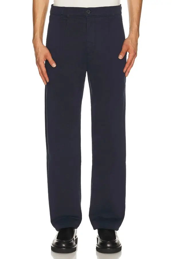 EDMMOND STUDIOS Alan Pant In Blue - Plain Navy