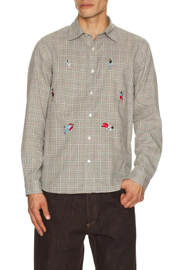 EDMMOND STUDIOS Groove Room Shirt In Grey