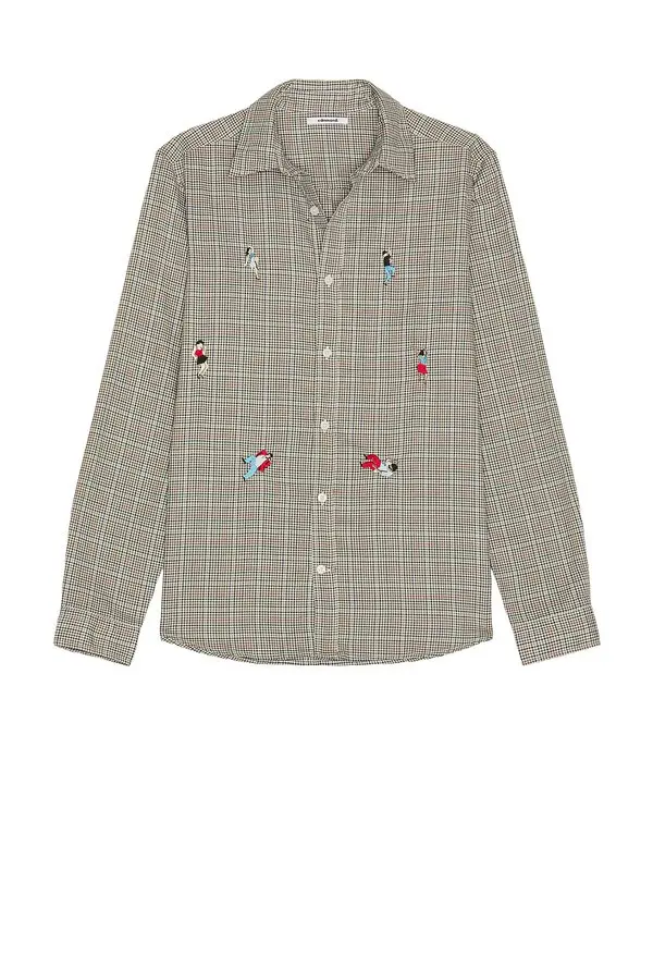 EDMMOND STUDIOS Groove Room Shirt In Grey