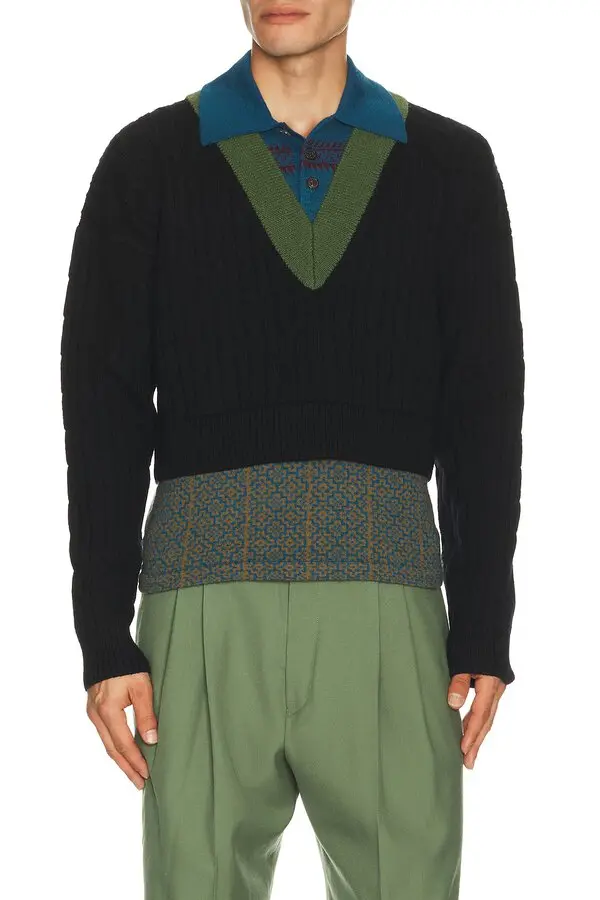 Dries Van Noten Medan Sweater - Black