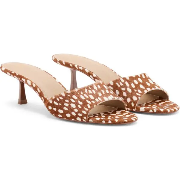 Mango Genuine Calf Hair Sandal