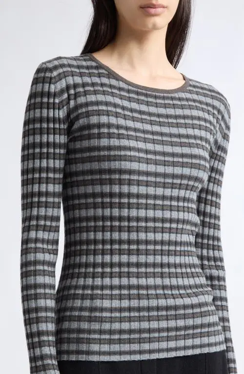LISA YANG Tarika Stripe Cotton & Cashmere Sweater