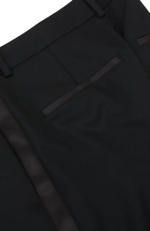 REISS Dakota Wool Blend Straight Leg Tuxedo Pants