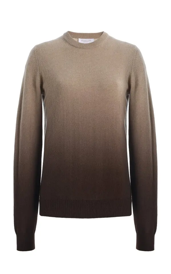 Michael Kors Ombre Crewneck Cashmere Top - Multi