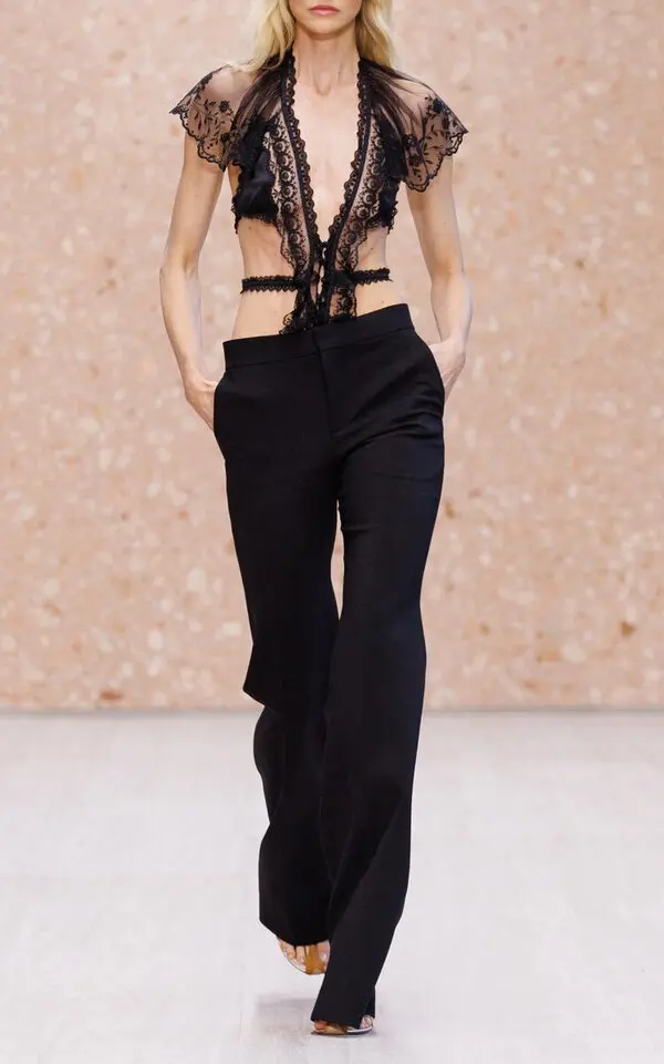 Chloé Wool Wide-leg Pants