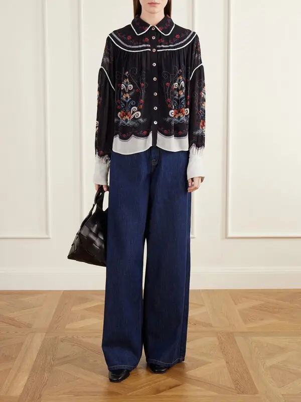 Farm Rio Nikita Printed Georgette Shirt