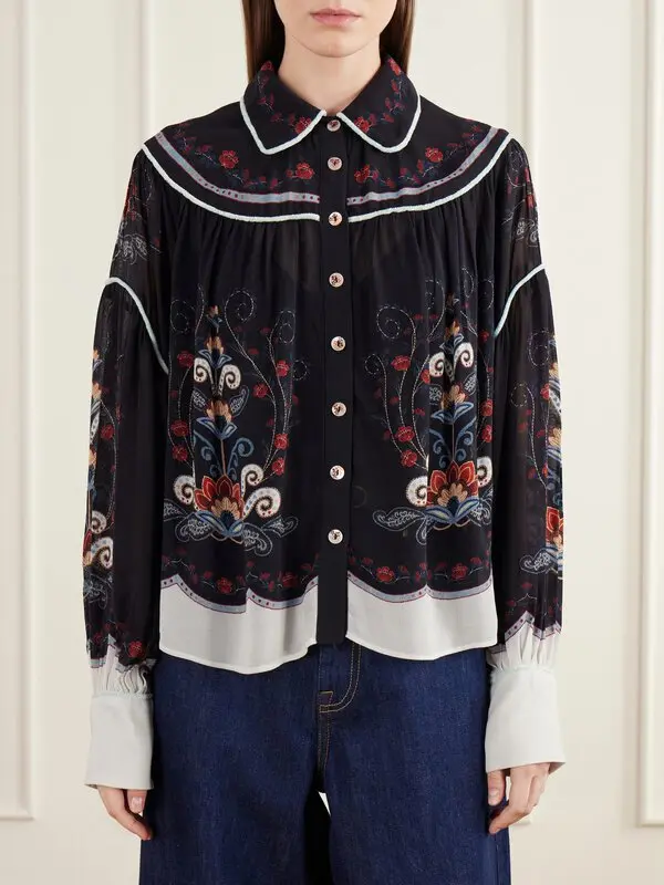 Farm Rio Nikita Printed Georgette Shirt