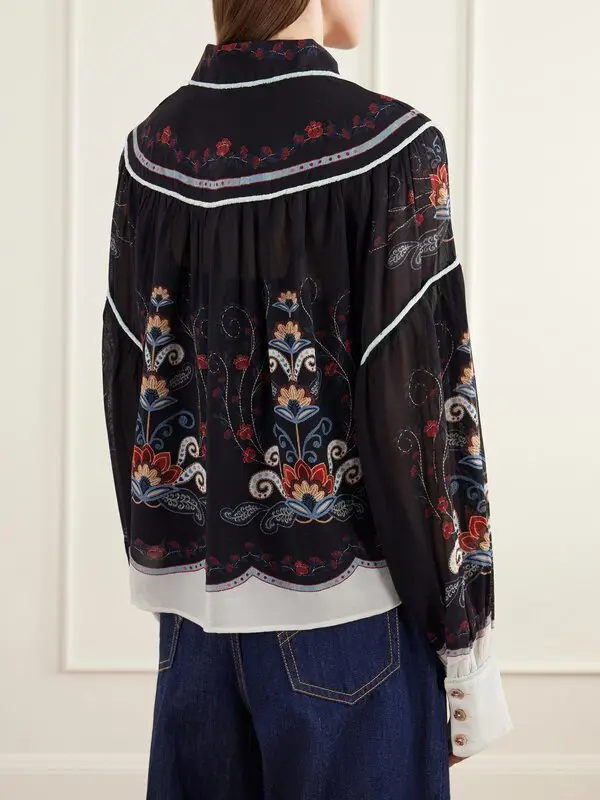 Farm Rio Nikita Printed Georgette Shirt