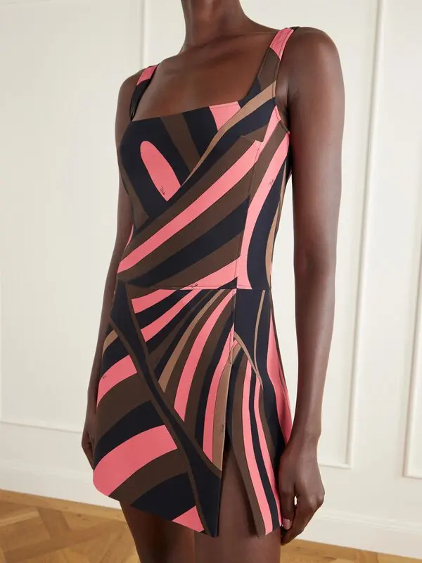 Emilio Pucci Printed Cady Mini Dress - Multi