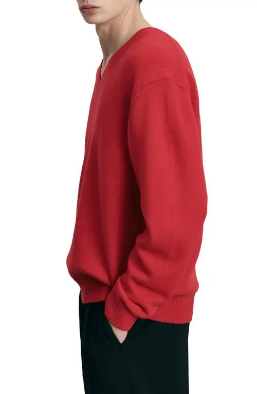DUNST Cashmere Blend V-neck Sweater