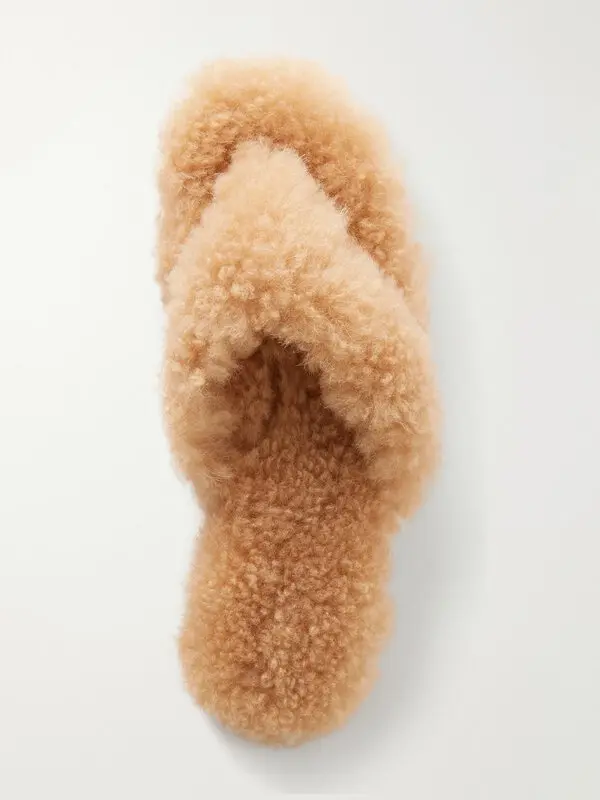 CHRISTEN Cashmere Flip Flops - Neutrals