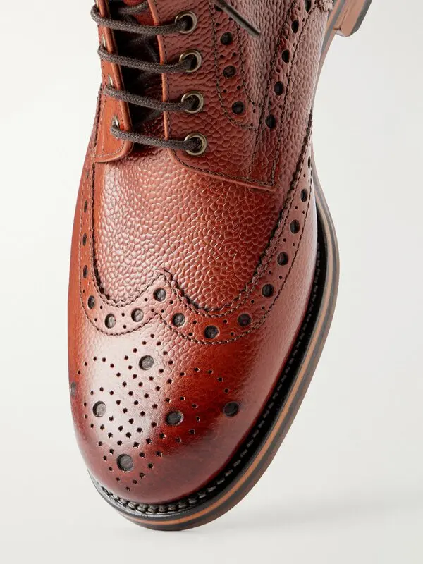 Grenson Fred Full-grain Leather Lace-up Boots