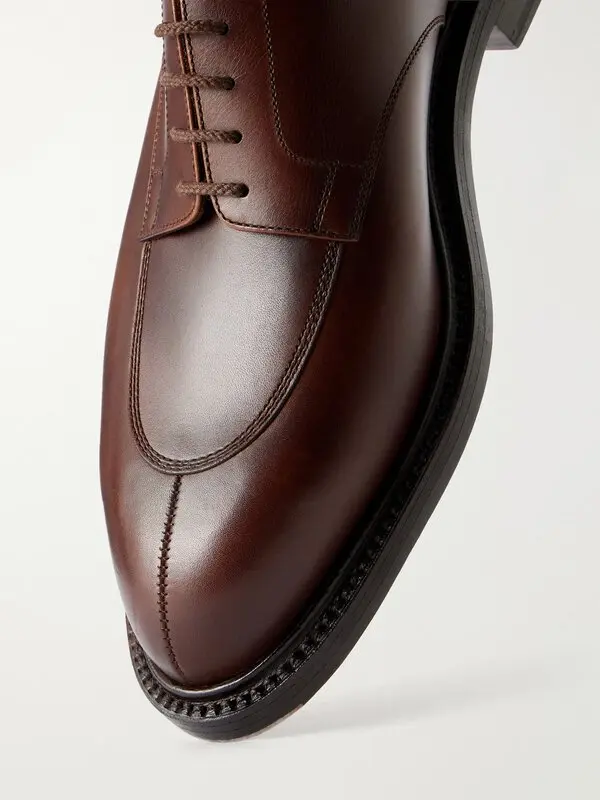 J.M. WESTON Half Hunt Leather Derby Shoes
