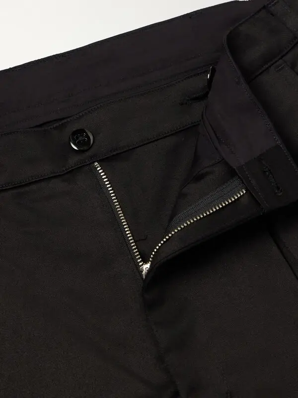 MONITALY Ekusy Wide-leg Pleated Cotton-twill Trousers