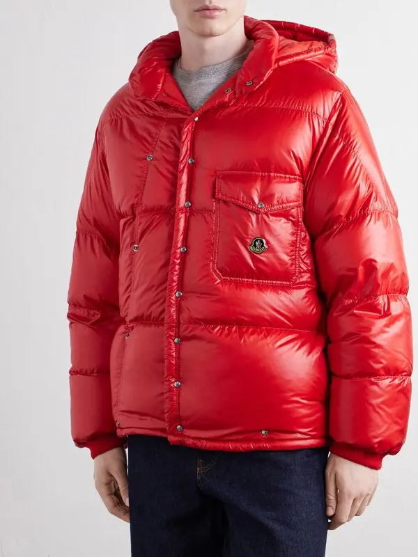 Moncler Karakorum Hooded Quilted Ripstop Down Jacket