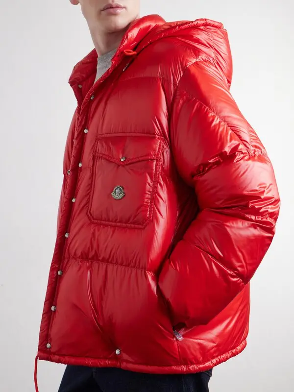 Moncler Karakorum Hooded Quilted Ripstop Down Jacket