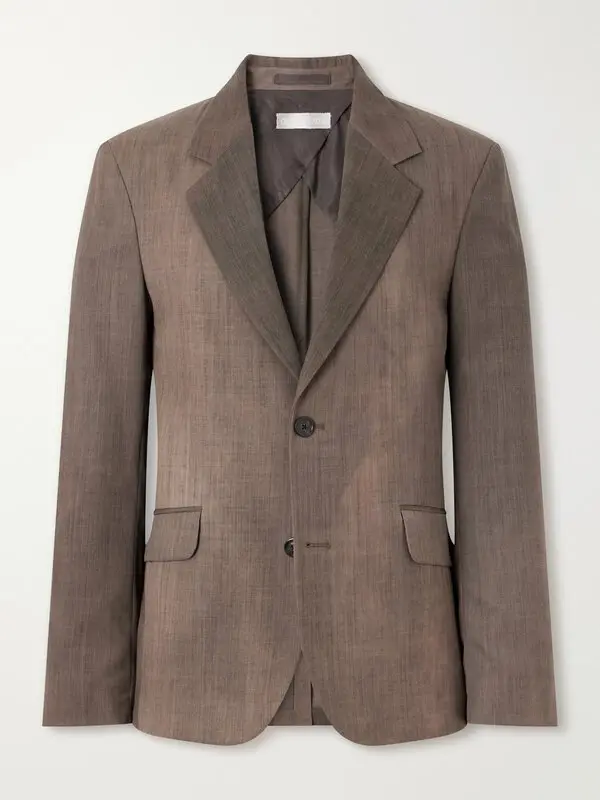Our Legacy Virgin Wool-blend Twill Suit Jacket - Brown