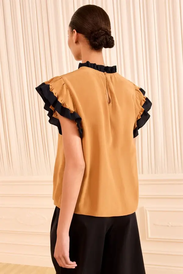 Ulla Johnson Twyla Ruched Top - Canyon
