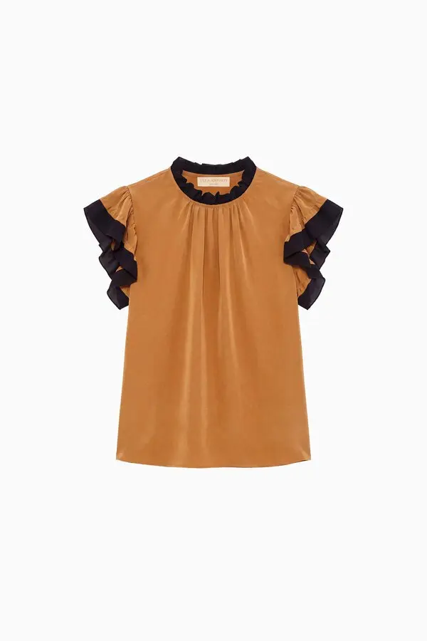 Ulla Johnson Twyla Ruched Top - Canyon