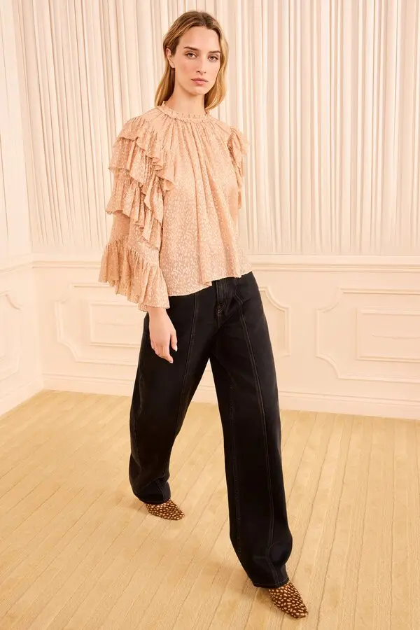 Ulla Johnson Elara Ruffle Top