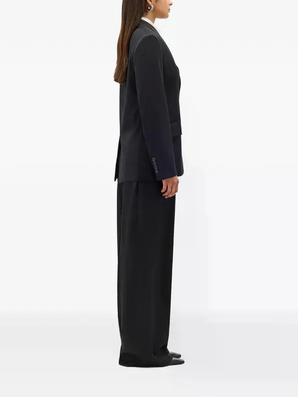 Another Tomorrow Relaxed-fit Single-breasted Blazer