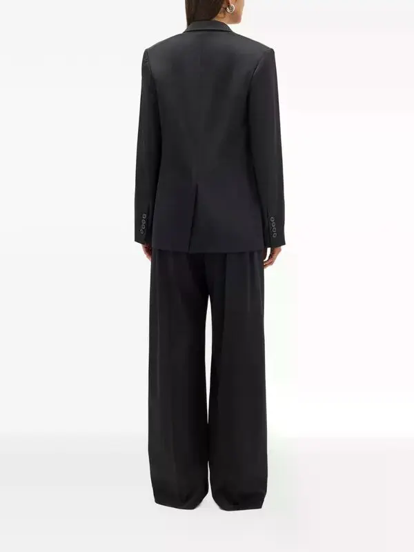 Another Tomorrow Relaxed-fit Single-breasted Blazer